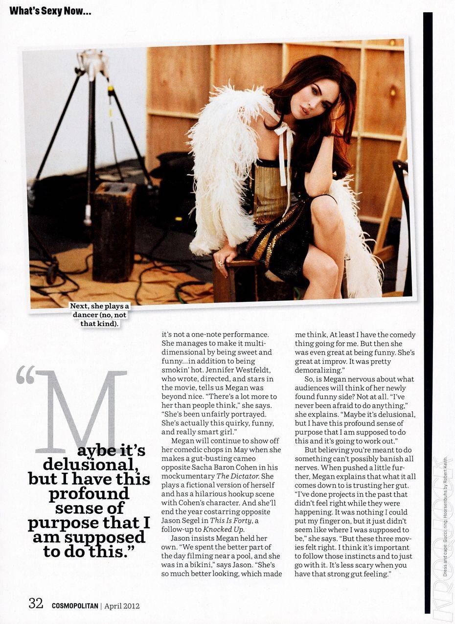 Megan Fox For Cosmo USA April 2012 | SENATUS