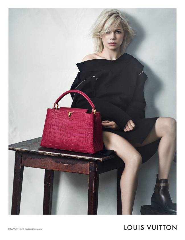 Michelle Williams Fronts Louis Vuitton ‘Capucines’ Handbag Campaign ...