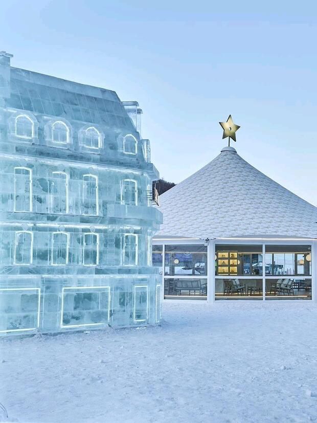 Dior ice installation, and pop-up at Songhua Lake Ski Resort, Jilin ...