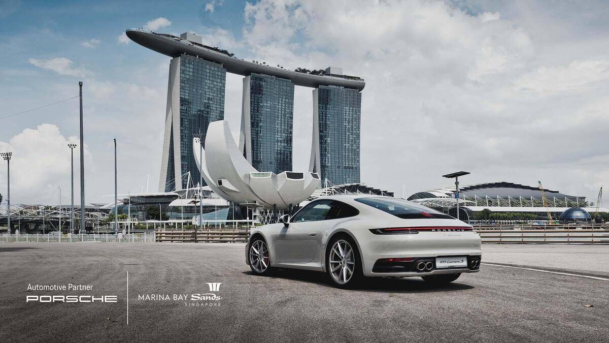 Porsche is the first Official Automotive Partner of Marina Bay Sand ...