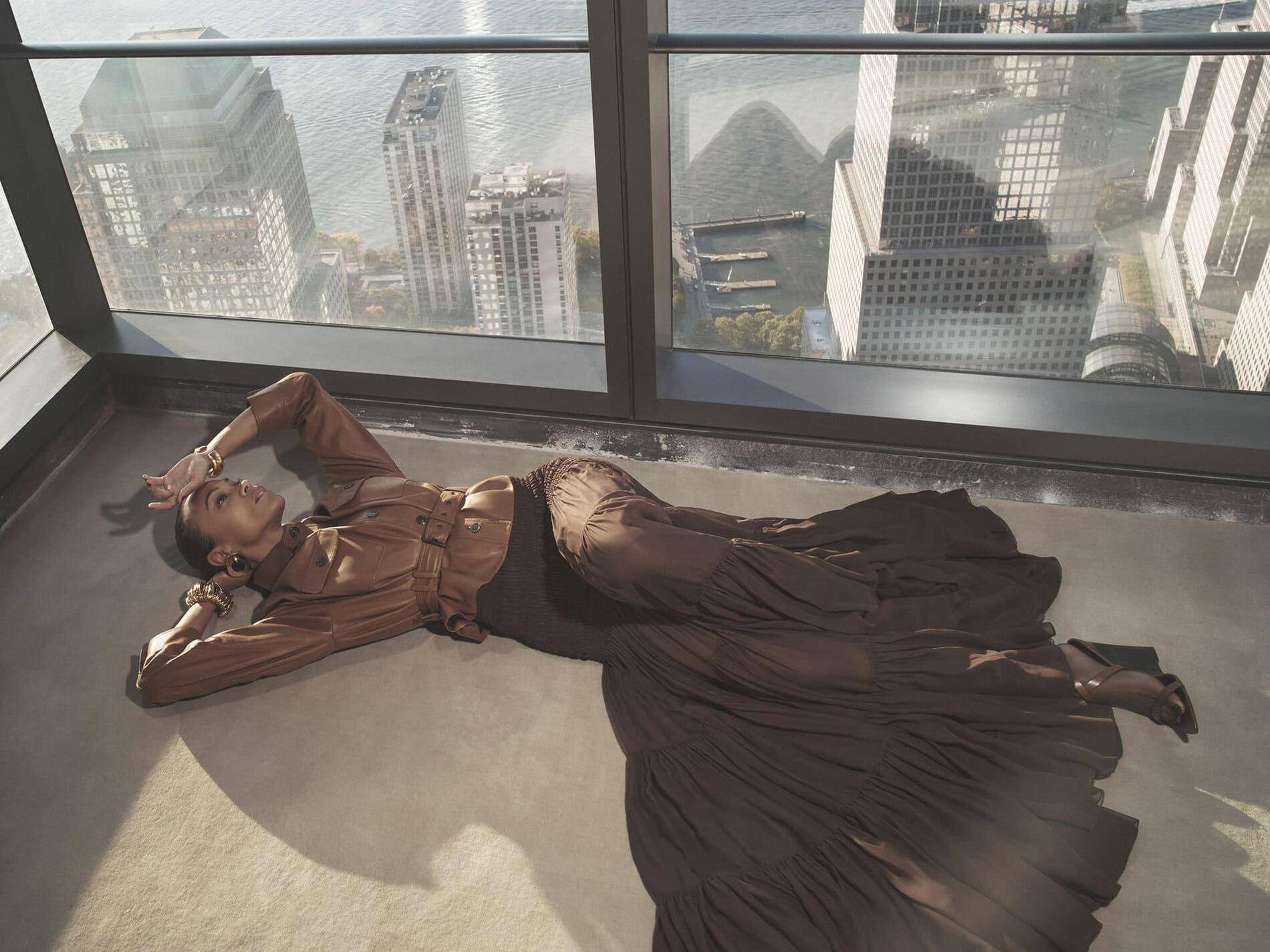 Zoe Saldaña stars in latest Saint Laurent campaign as she celebrates ...
